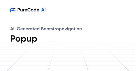 Build Great Bootstrapavigation Popup Components Faster Using Ai Tools