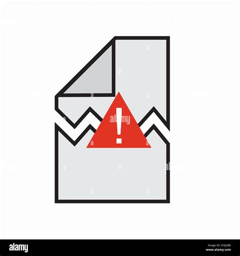 Corrupted File Damaged Data Vector Stock Vector Image And Art Alamy