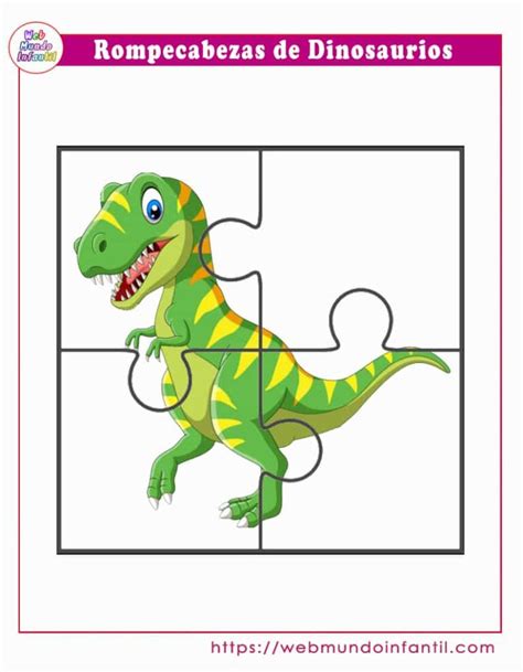 Rompecabezas De Dinosaurios Para Imprimir Puzzles