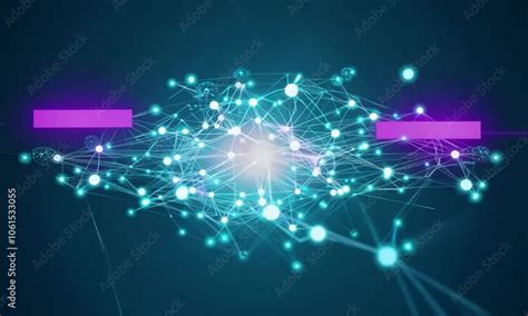 Illustrative 3d Animation Of Neural Network Concept Chatbot