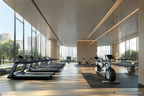 明亮的健身房场景设计摄影图片png下载编号660249662346891944 设图网