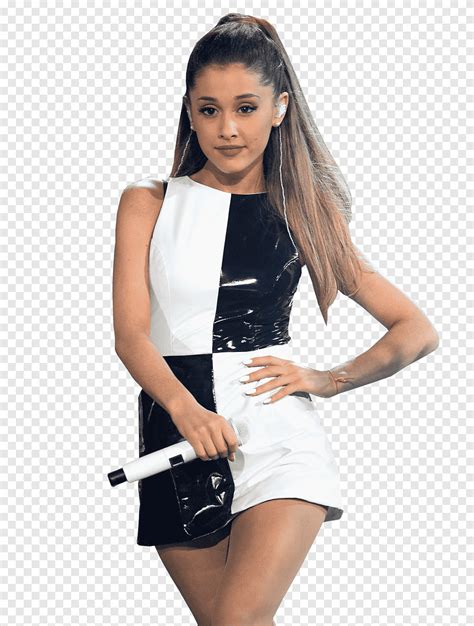 Ariana Grande Black And White Dress Ariana Grandes Angelic All White