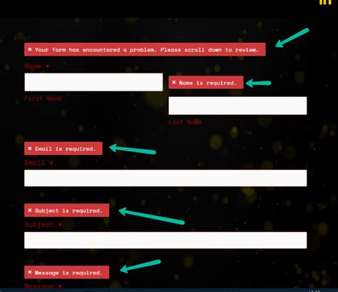 Contact Us Form Validation Other Squarespace Forum