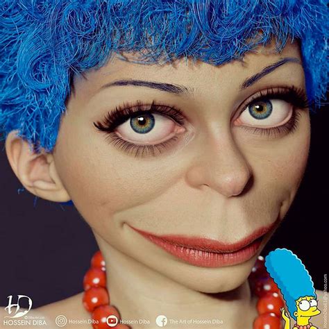 Hossein Diba Recreó A Algunos Integrantes De Los Simpson En 3d Y El
