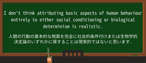 【英単語】biological Determinismを徹底解説！意味、使い方、例文、読み方