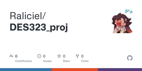 GitHub Raliciel DES323 Proj