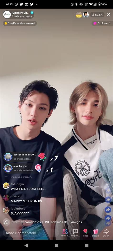 Hyunjin Y Felix Live Tik Tok Felix Exploradores
