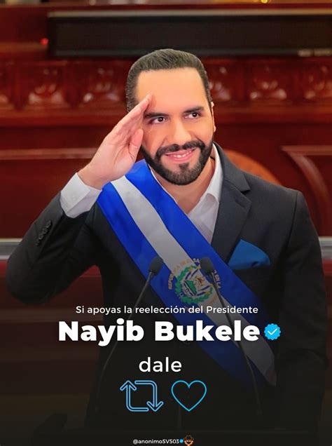 Anonimo sv on Twitter Apoyas la reelección del presidente Nayib Bukele