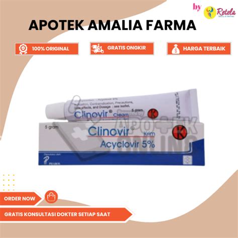 Jual CLINOVIR CREAM 5GR Shopee Indonesia
