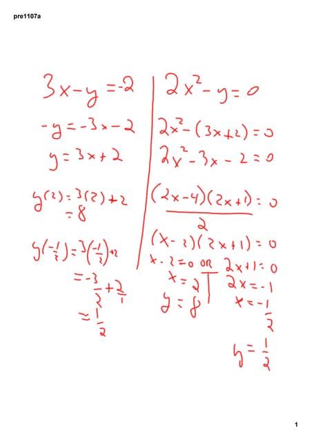 Precalculus 11 07 Non Linear Solutions Pdf