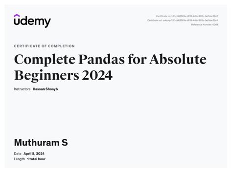 Muthuram S On Linkedin Dataanalysis Pandas Python Udemy