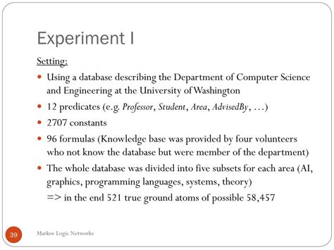 ppt markov logic networks powerpoint presentation free download id