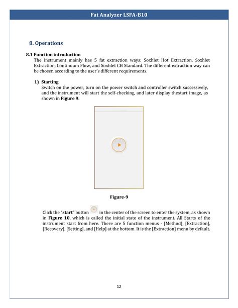 Fat Analyzer Lsfa B10 Operating Manual Labtron