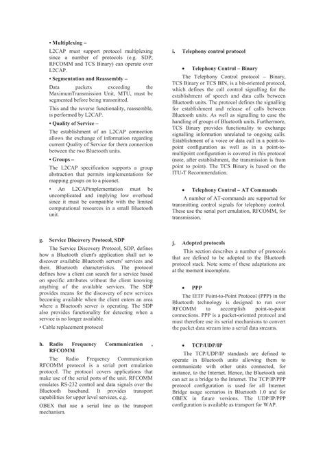 protocols in bluetooth pdf