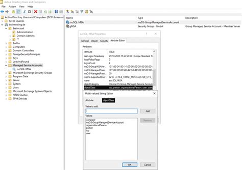 set up group managed service accounts gmsa vs standalone managed