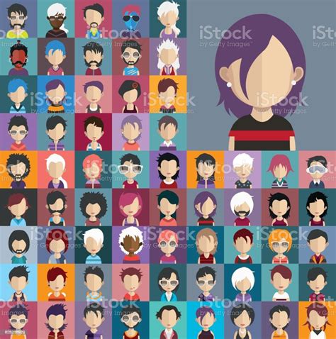 阿凡達 圖示向量圖形及更多人圖片 人 人的頭部 人體部分 Istock