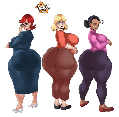 Rule 34 Black Hair Blonde Hair Bubble Butt Chunky Female Only Glasses Huge Ass Huge Breasts