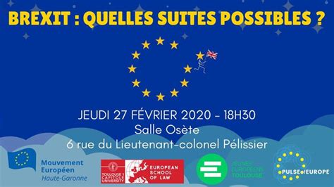 Brexit Quelles Suites Possibles Événement Mouvement Démocrate
