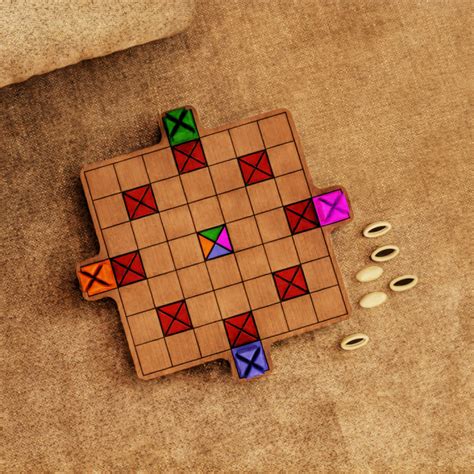 3d Printable Ashta Chamma Board Game By Lazy Bear