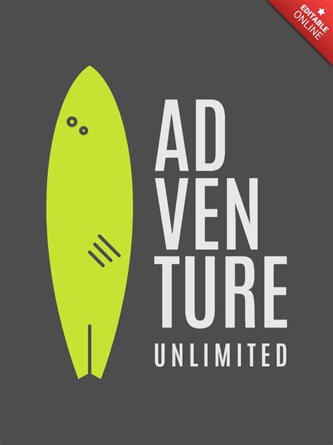 Summer Surfing Adventure T Shirt Template Design Free Design Template