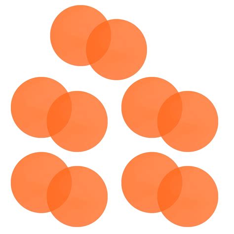 10 Pcs Sunset Film Flash Light Diffuser Lighting Video Orange