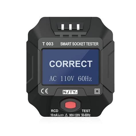 Power Socket Outlet Tester Polarity Checker Test Us Uk Eu Plug Uwyd Y B Test Measurement