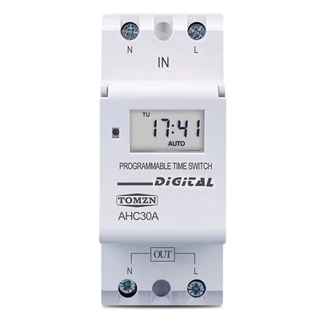 Tomzn Din Rail 2 Wire Weekly 7 Days Programmable Digital Time Switch Electricalwall