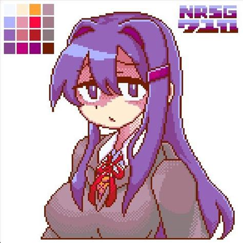 Pin en DDLC Diseño de personajes Pixel art Personajes