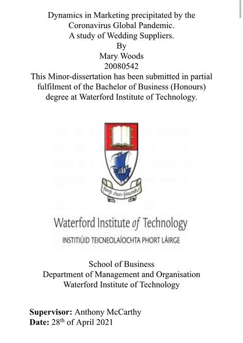 Mary Woods On Linkedin Im Delighted To Have Submitted My Final Year
