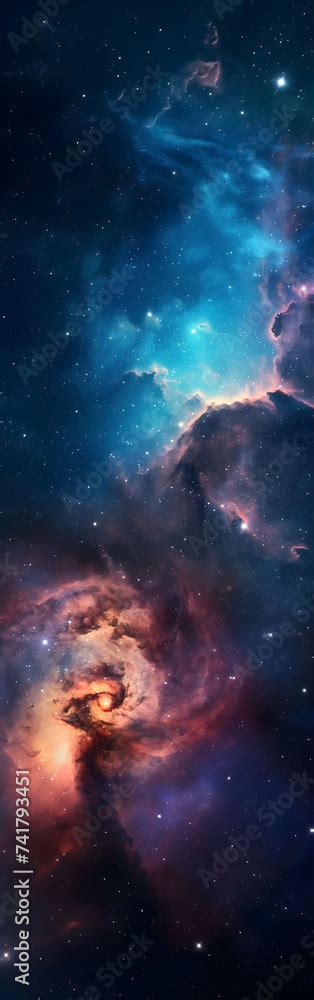 Galactic Dreamscape A Stellar Tapestry Vertical Wallpaper Space