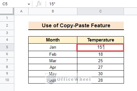 How To Insert Degree Symbol In Google Sheets 4 Easy Ways