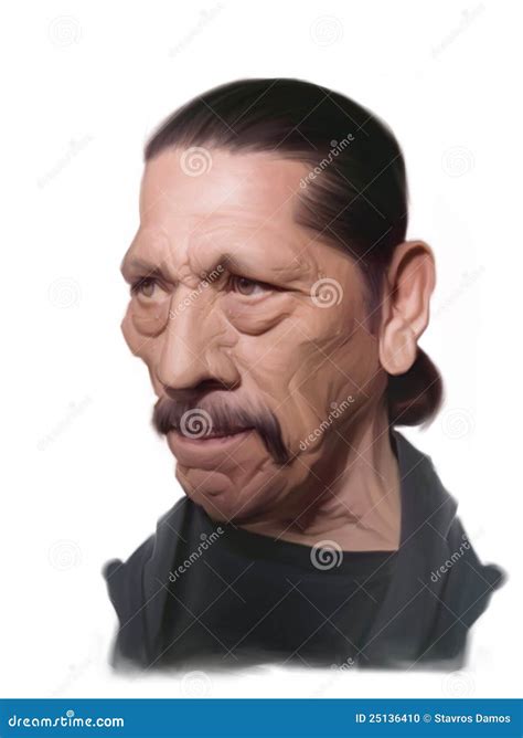 Danny Trejo Caricature Editorial Image Illustration Of Latin 25136410