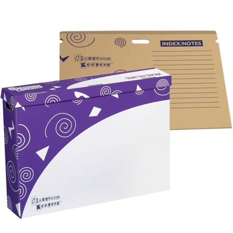 Classroom Keepers® Chart Poster Size Storage Box And Folders 1