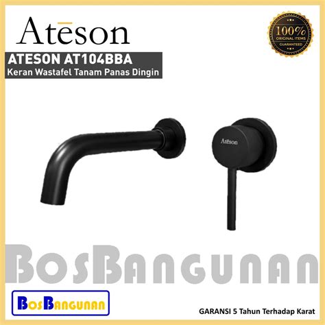 Jual Keran Wastafel Tanam Ateson At104bba Hot And Cold Kran Wastafel