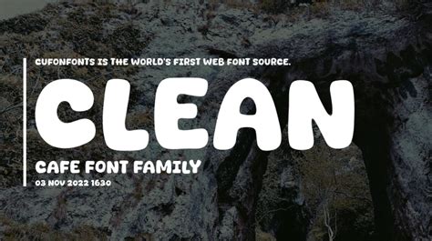 Clean Cafe Font Download Free For Desktop And Webfont