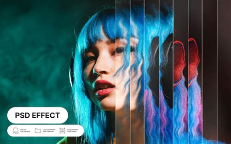 Free Psd Glass Distortion Photo Effect