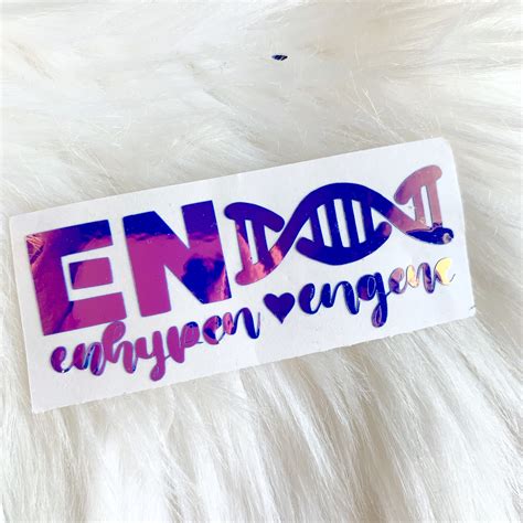 Enhypen Logo Vinyl Sticker Engene Holographic Decal Decal Etsy