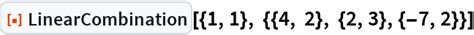 LinearCombination Wolfram Function Repository