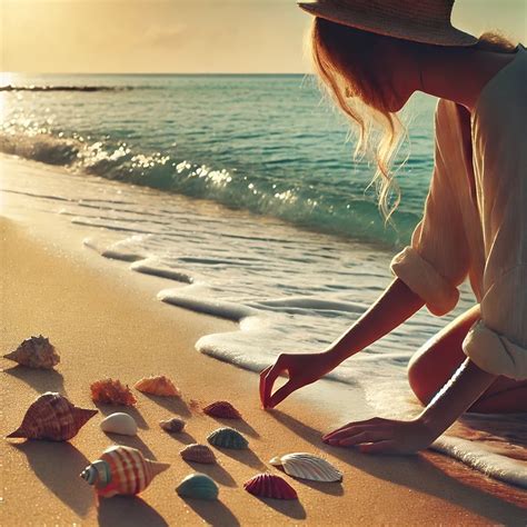 해변에서 조개 줍는 꿈