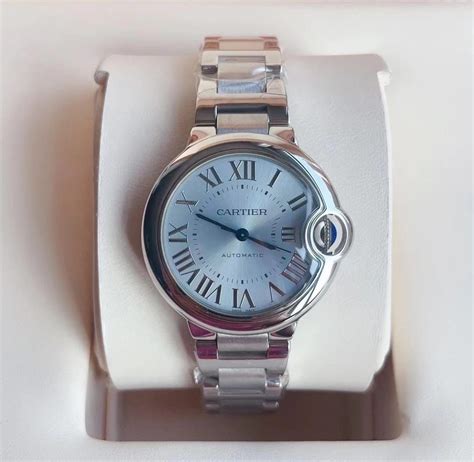 Cartier Ballon Bleu De Cartier Watch Ice Blue 33mm Luxury Watches On
