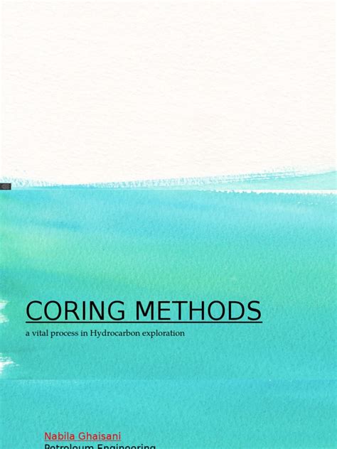 Pdf Coring Methods Dokumen Tips