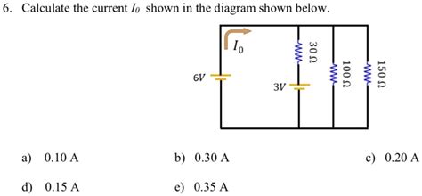 Calculate The Current Io Shown In The Diagram Shown Solvedlib