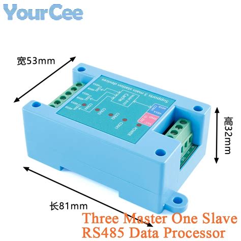 Three Master One Slave RS Data Interface Conversion Processor Modbus RTU Communication Module