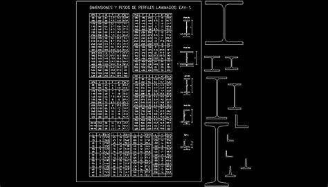 Bloques AutoCAD Gratis Librerias de perfiles metálicos perfiles