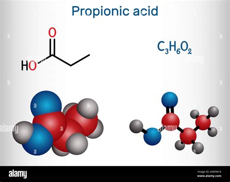 Structural Formula Of Propionic Acid