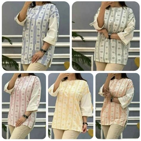 خرید و قیمت شومیز جنس لنین وارداتی فری سایز 38 تا 48 ارسال رایگان ترب