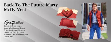 Back To The Future Marty Mcfly Vest Tv Jackets Sale