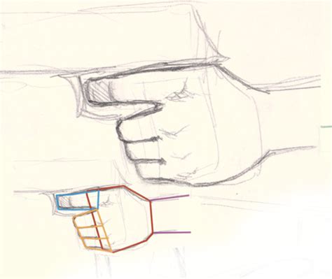 How To Draw Hand Holding Gun