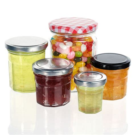 Sealable Glass Food Jars Storage Canisters 375ml 500ml