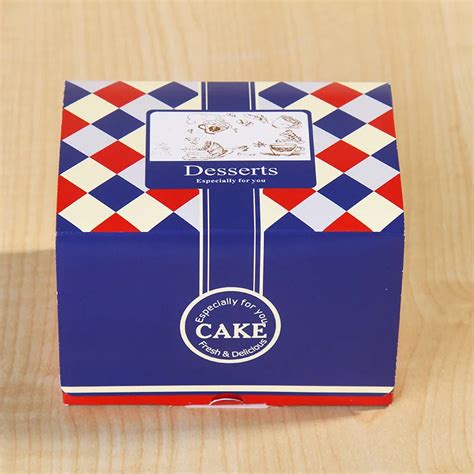 도매 200 Pcs 블루 스타일 쿠키 상자 초콜릿 선물 상자 케이크 케이스cases Wholesalebox Boxbox